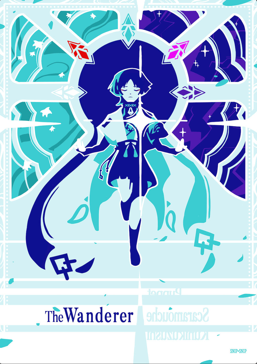 Genshin Impact Wanderer Poster – SnipSnipArt